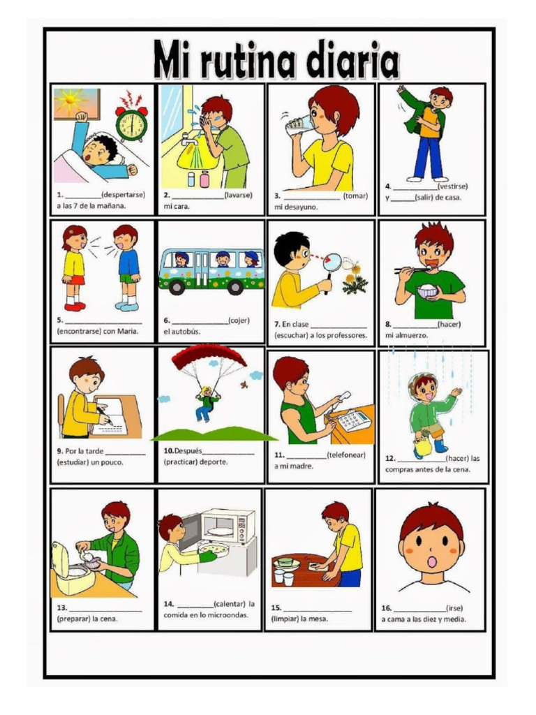 Rutinas Diarias Pdf