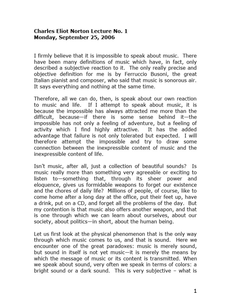 Norton No. 1 | PDF | Opus Number | Music