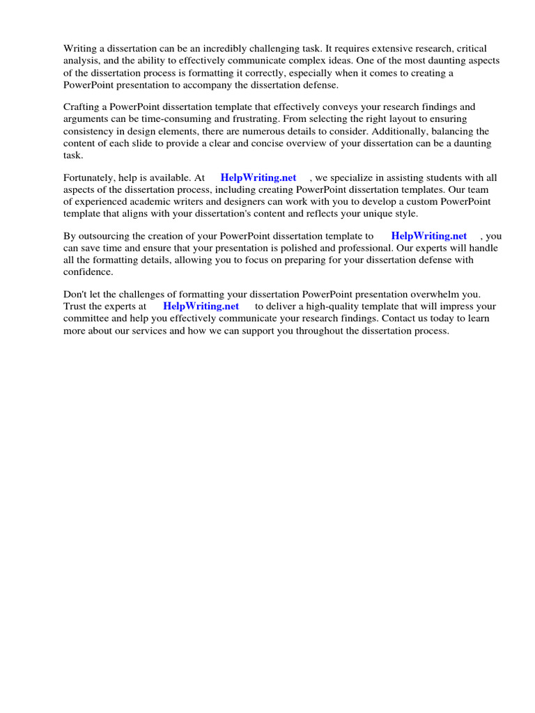 Powerpoint Dissertation Template | PDF | Thesis | Microsoft Power Point