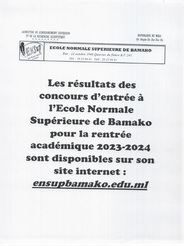 ENSup Licence Admis Concous 2023 2024 | PDF