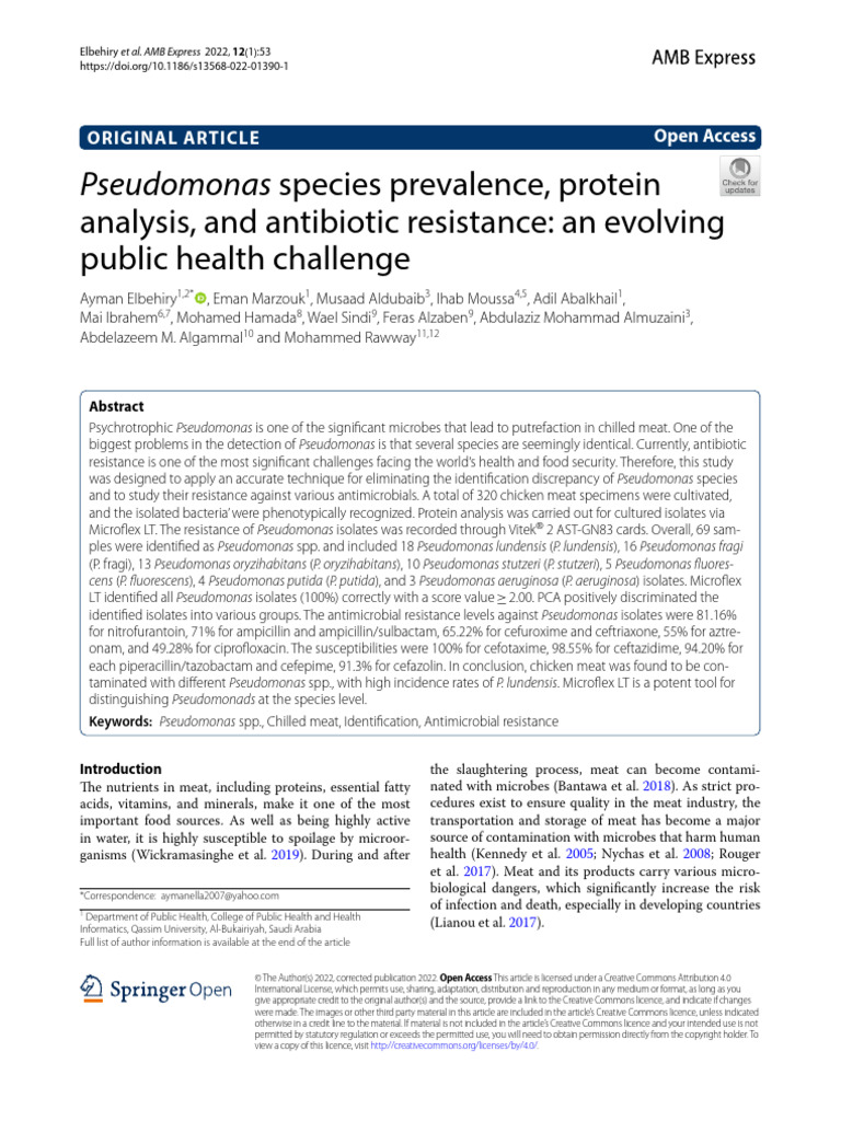 pseudomonas 2 | PDF | Pseudomonas | Pseudomonas Aeruginosa