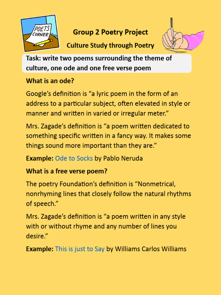Group 2 Poetry Project | PDF | Poetry