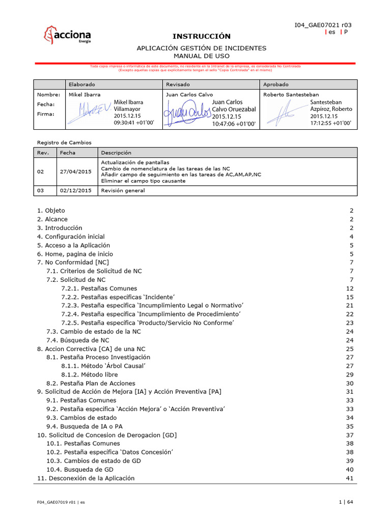 I04_GAE07021 r03 Aplicacion de Gestion de incidentes manual de uso ...