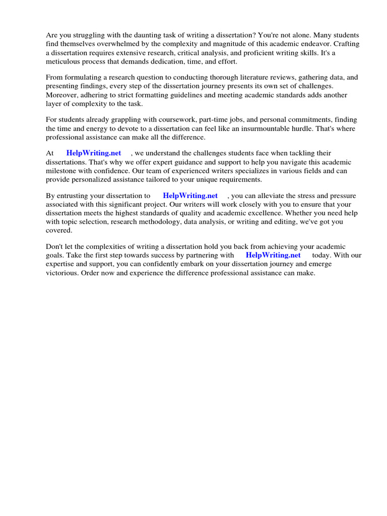 Students Dissertation Sample | PDF | Thesis | Doctor Of Philosophy