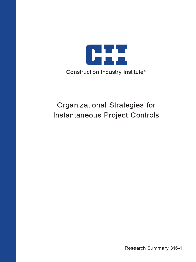 CII Instantaneous Project Controls | PDF | Analytics | Information