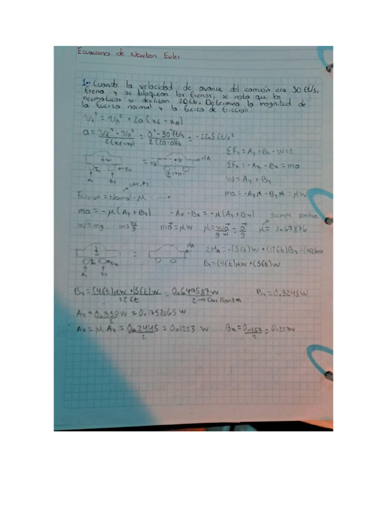 Ecuaciones de Newton Euler | PDF