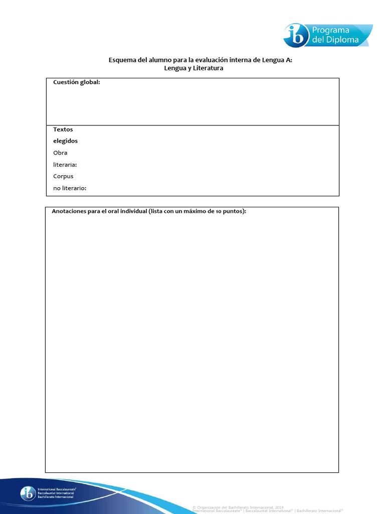 FORMULARIO IB L&L | PDF