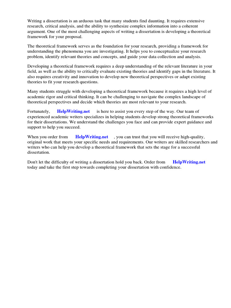 Theoretical Framework Dissertation Proposal Download Free Pdf Theory Methodology
