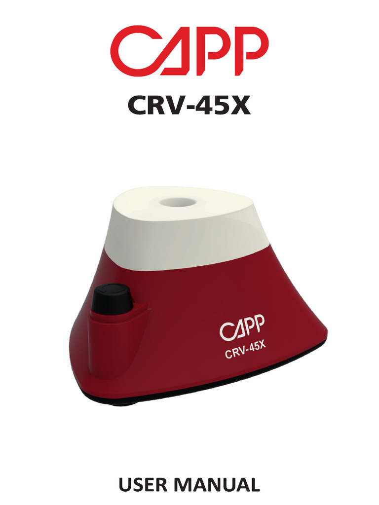 CRV-45X_CappRondo_Vortex_Mixer_UG_0 | PDF