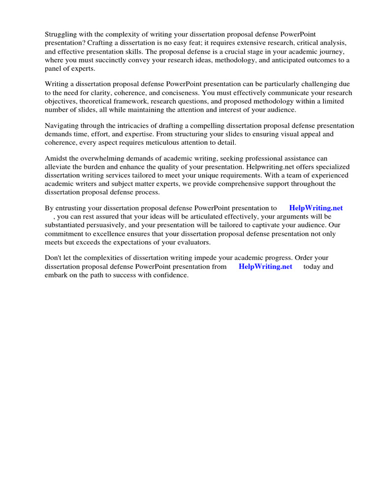 Dissertation Proposal Defense | PDF | Thesis | Microsoft Power Point