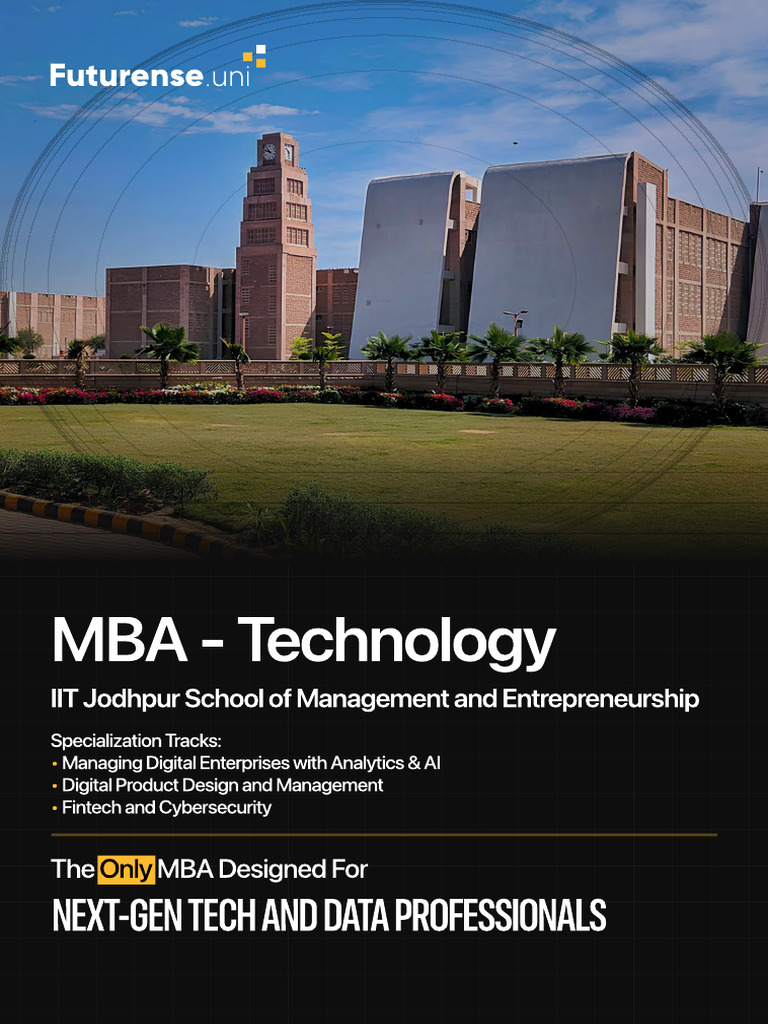 07 03 IITJ MBA Tech Brochure | PDF | Analytics | Artificial Intelligence