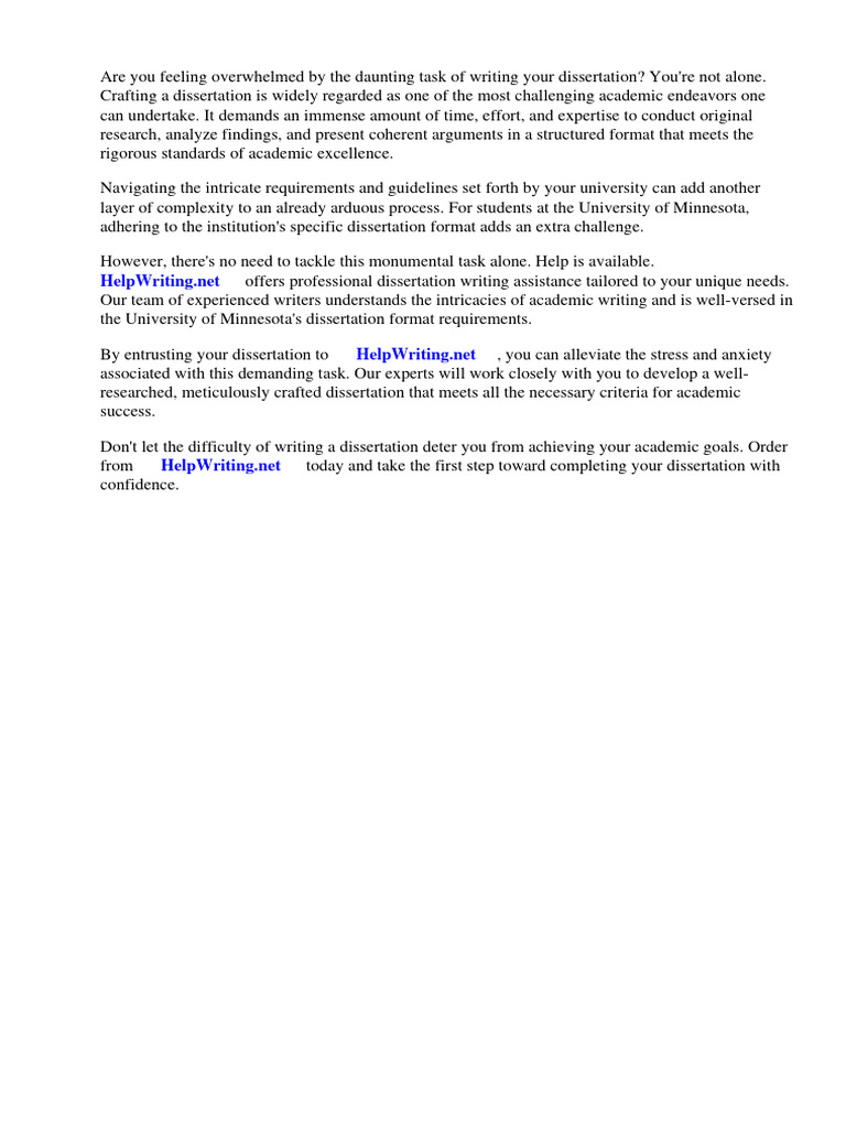 University of Minnesota Dissertation Format | PDF | Thesis | Lesbian