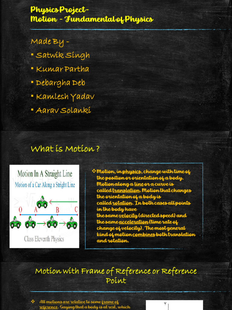 Physics Motion Main | PDF | Classical Mechanics | Force
