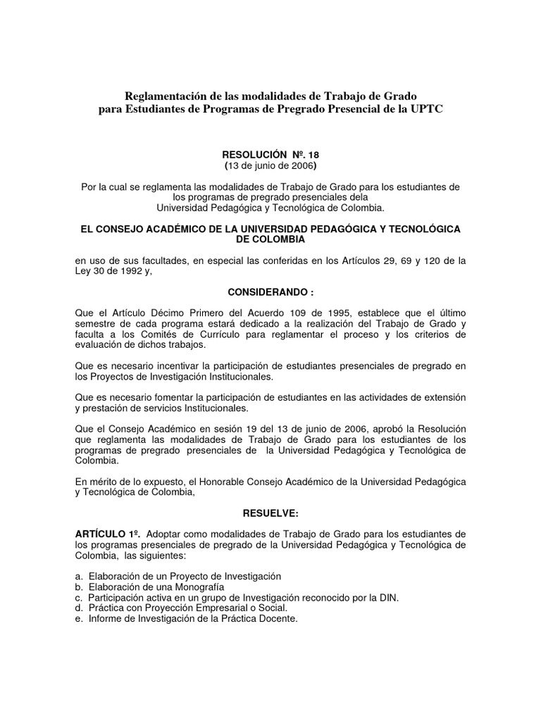 Res 18 Jun 13 2006 | PDF | Plan de estudios | Business