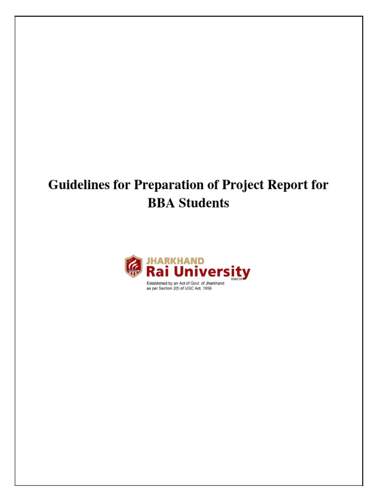 Project Format BBA | PDF | Bibliography | Data Analysis