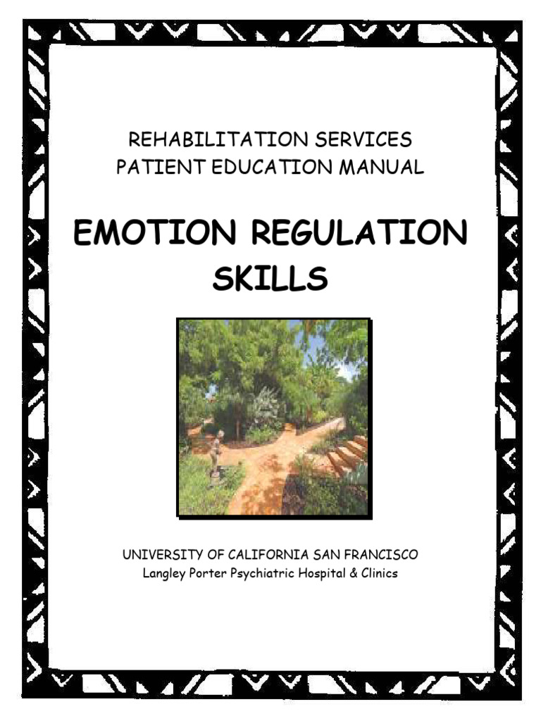 EMOTION REGULATION SKILLS MANUAL E-Version | PDF | Emotions | Anger
