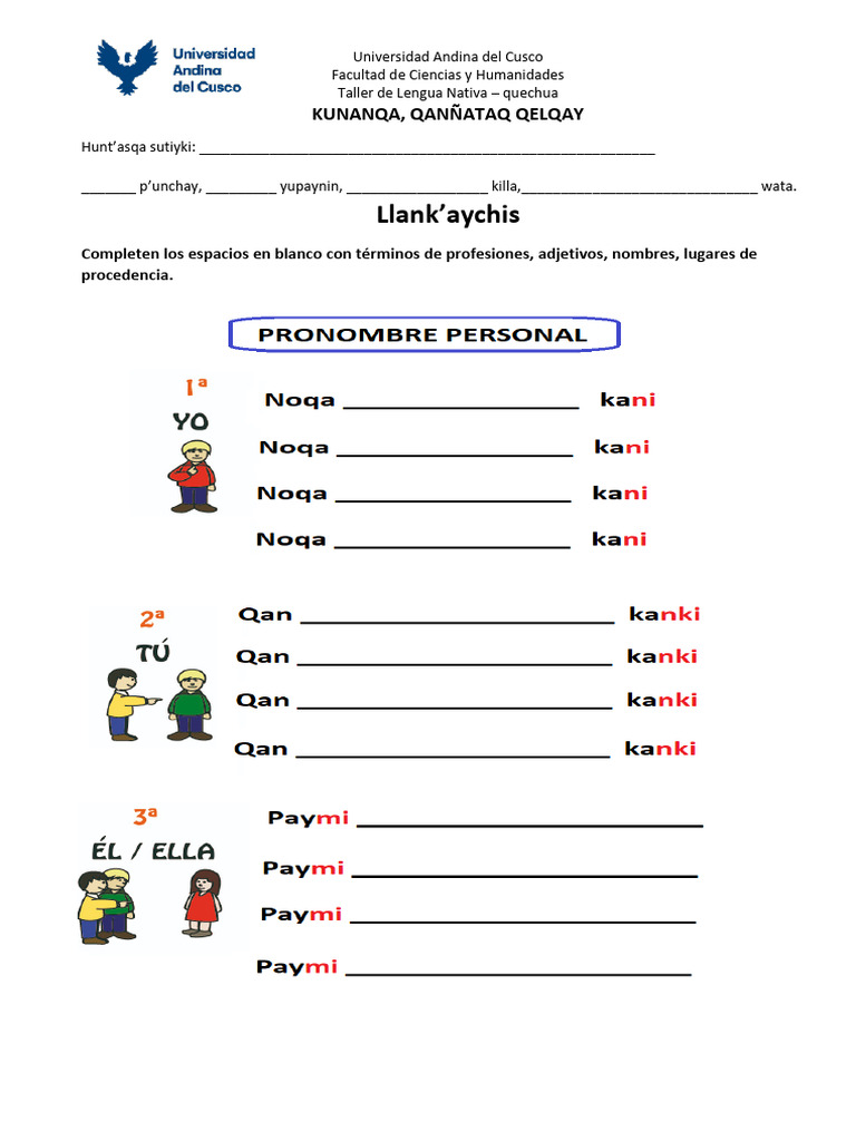 3 - Pronombres Personales y Verbo Ser | PDF