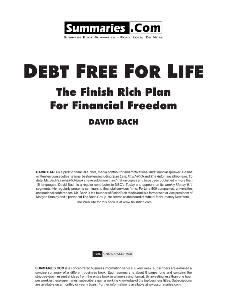 Debt Free For Life | PDF | Debt | Business