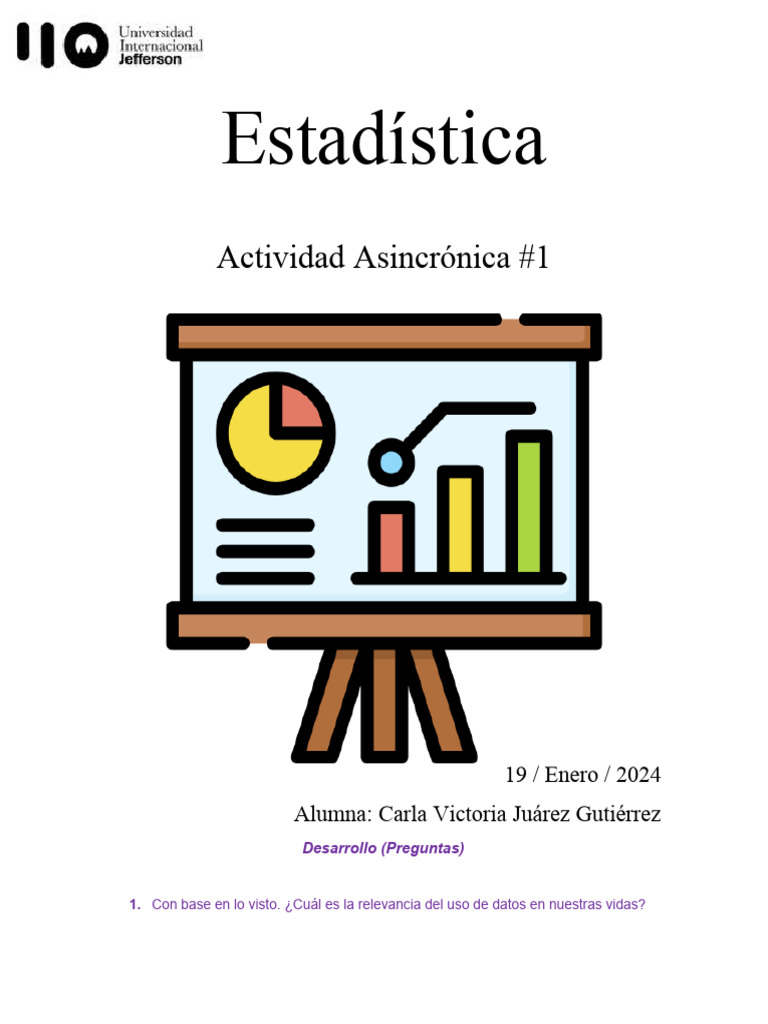 Preguntas Sobre El Uso de Datos (Estadística) | PDF | Estadísticas | Datos