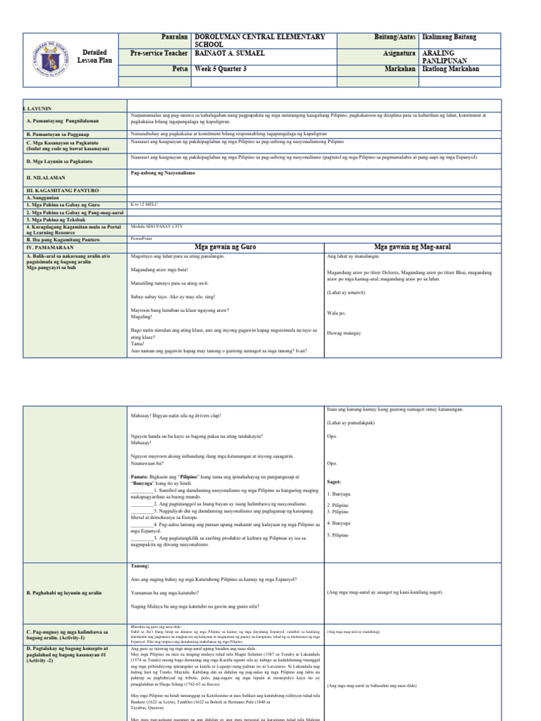 DLP - .Week 5-Q3 Ap 5 D-2 | PDF