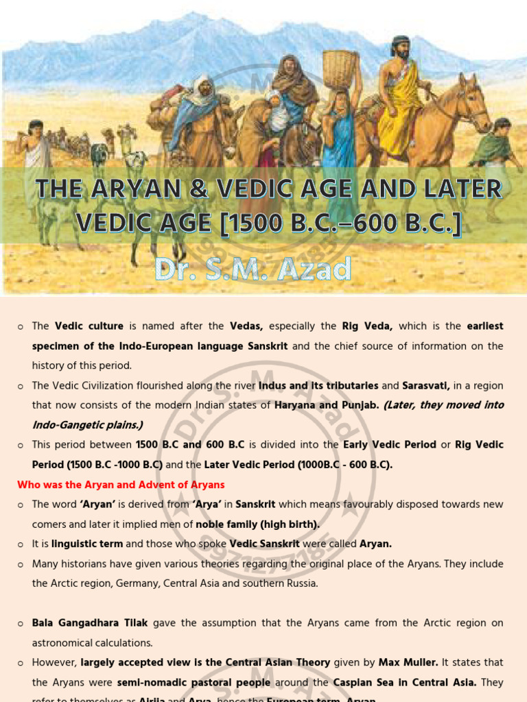 Overview of Later Vedic Age (1500-600 BC) | PDF | Vedas | Upanishads