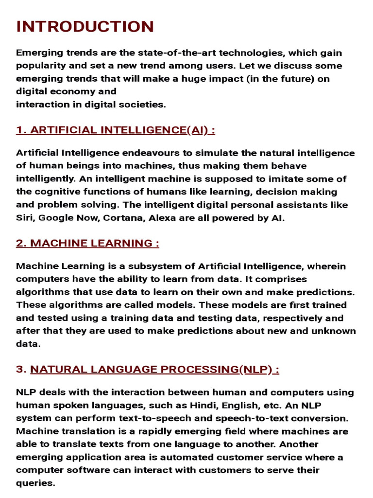 Emerging Trends - Notes | PDF | Cloud Computing | Grid Computing