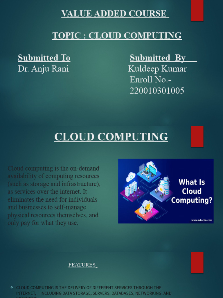 CLOUD COMPUTING | PDF | Cloud Computing | Software As A Service
