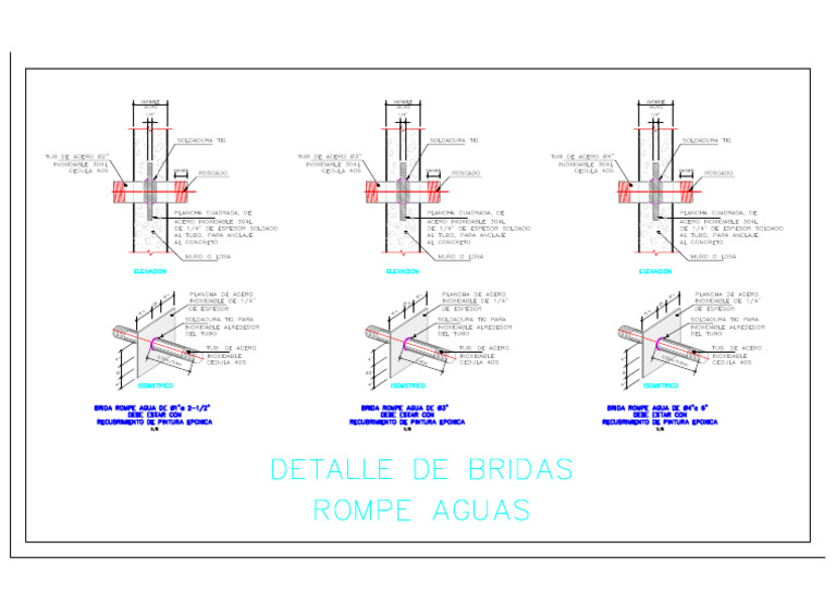 Detalle de Brida Rompeagua Schell | PDF