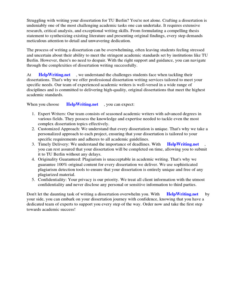 Tu Berlin Dissertation Abgabe | PDF | Thesis | Single Nucleotide ...