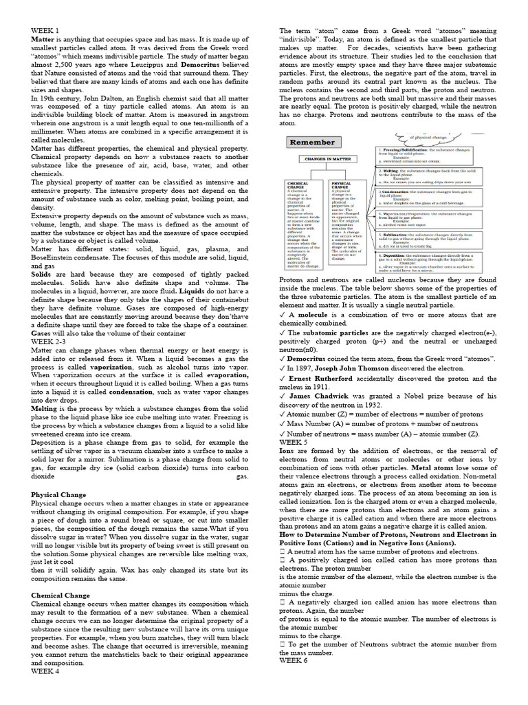 NRP Summary Lesson For THRD Quarter | Download Free PDF | Ion ...