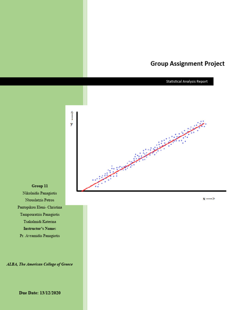Statistical Analysis Report | PDF | Coefficient Of Determination ...