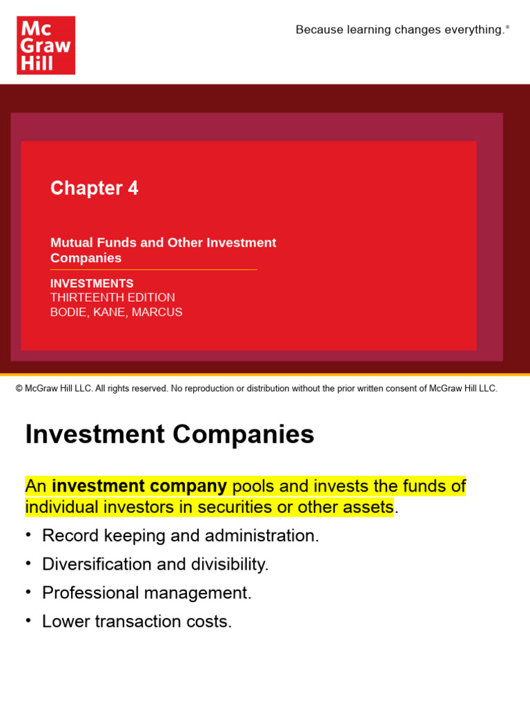Bodie Investments 13e PPT CH04 Accessible | PDF | Preferred Stock | Investment Fund