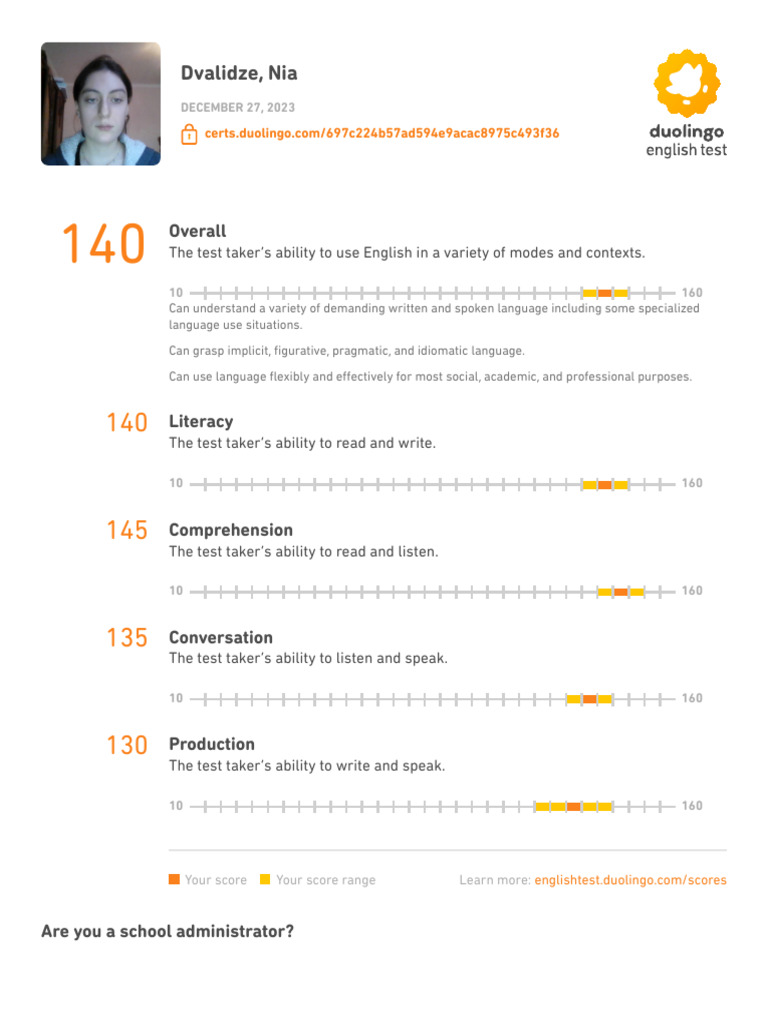 Duolingo English Test | PDF