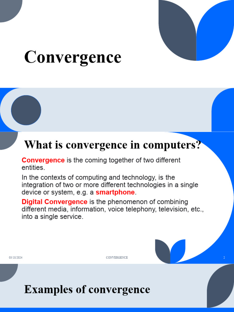 4 Convergence | PDF | Technological Convergence | Smartphone
