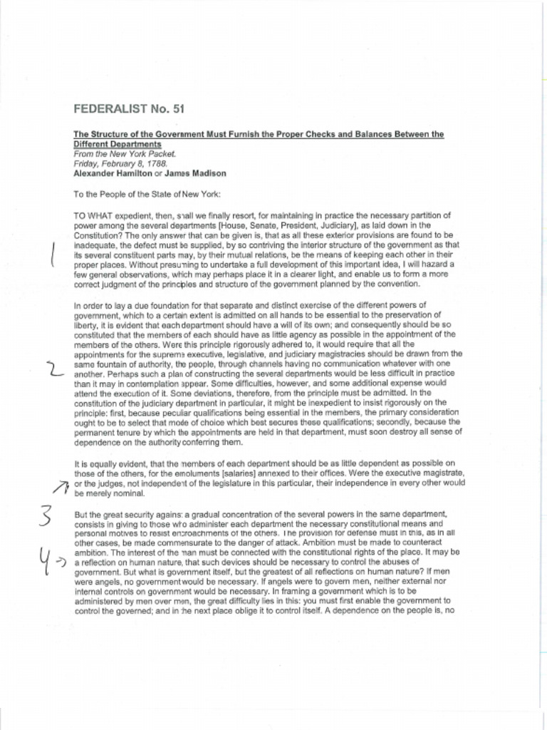 Federalist 51 | PDF