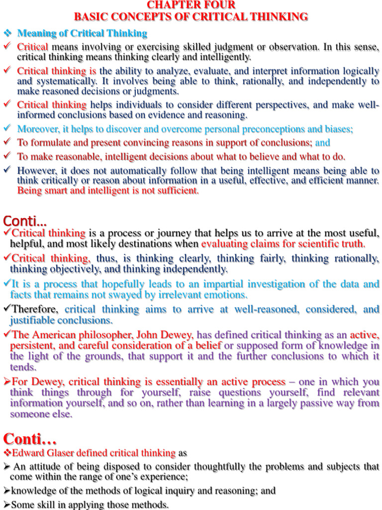 Chapter 4 Logic | PDF | Critical Thinking | Thought