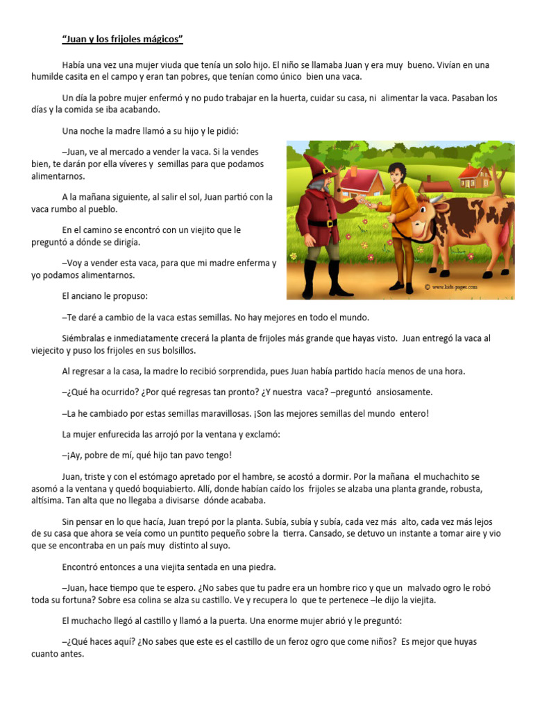 Juan y Los Frijoles Mágicos | PDF