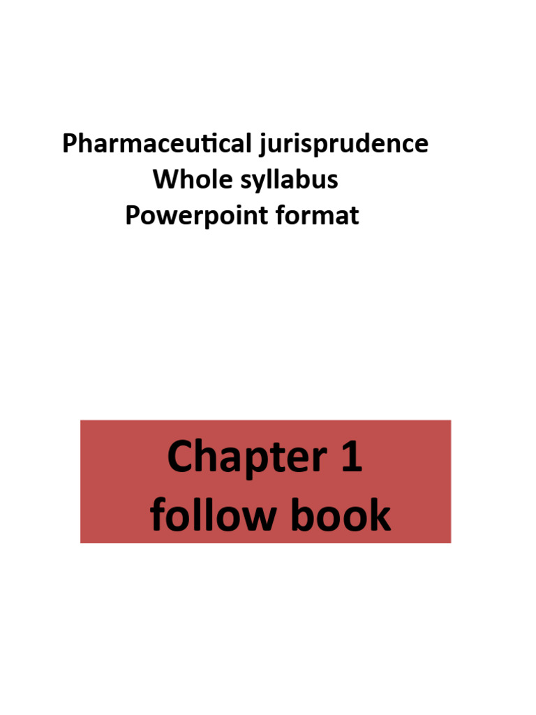 All Chapters PPT - Juris | PDF | Pharmacist | Pharmacy