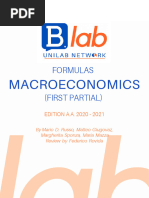 Comprehensive Macroeconomic Formulas | PDF | Phillips Curve | Economics