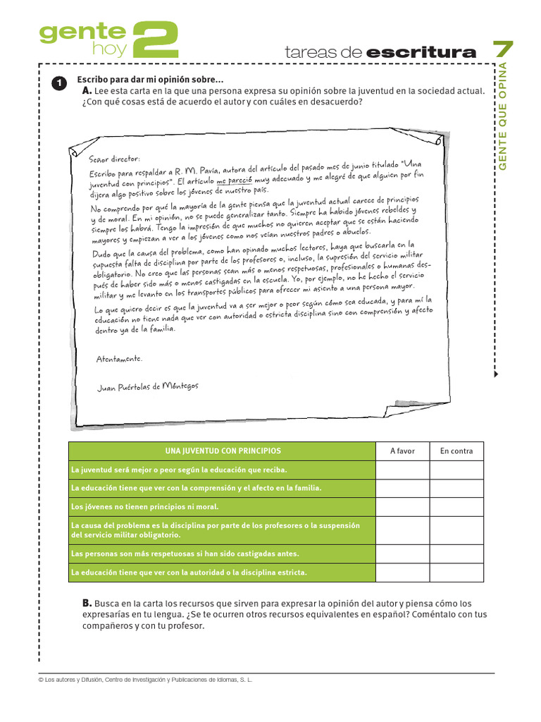 gh2 Escritura U7 | PDF