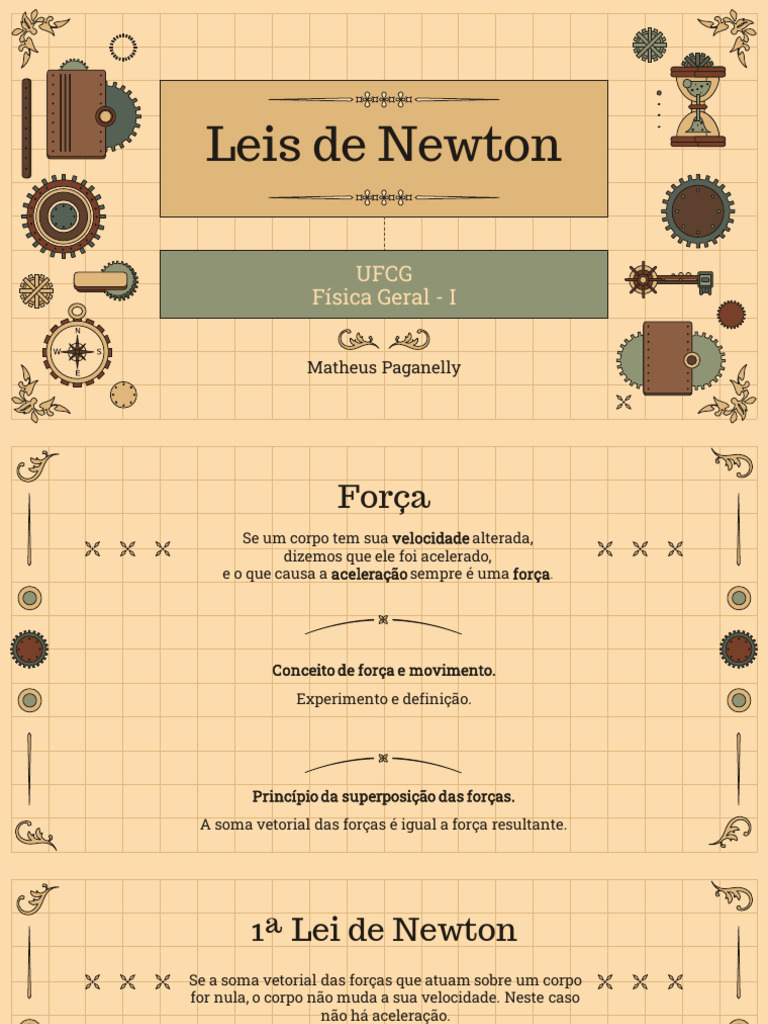 Fundamentos das Leis de Newton | PDF | Leis do Movimento de Newton | Força