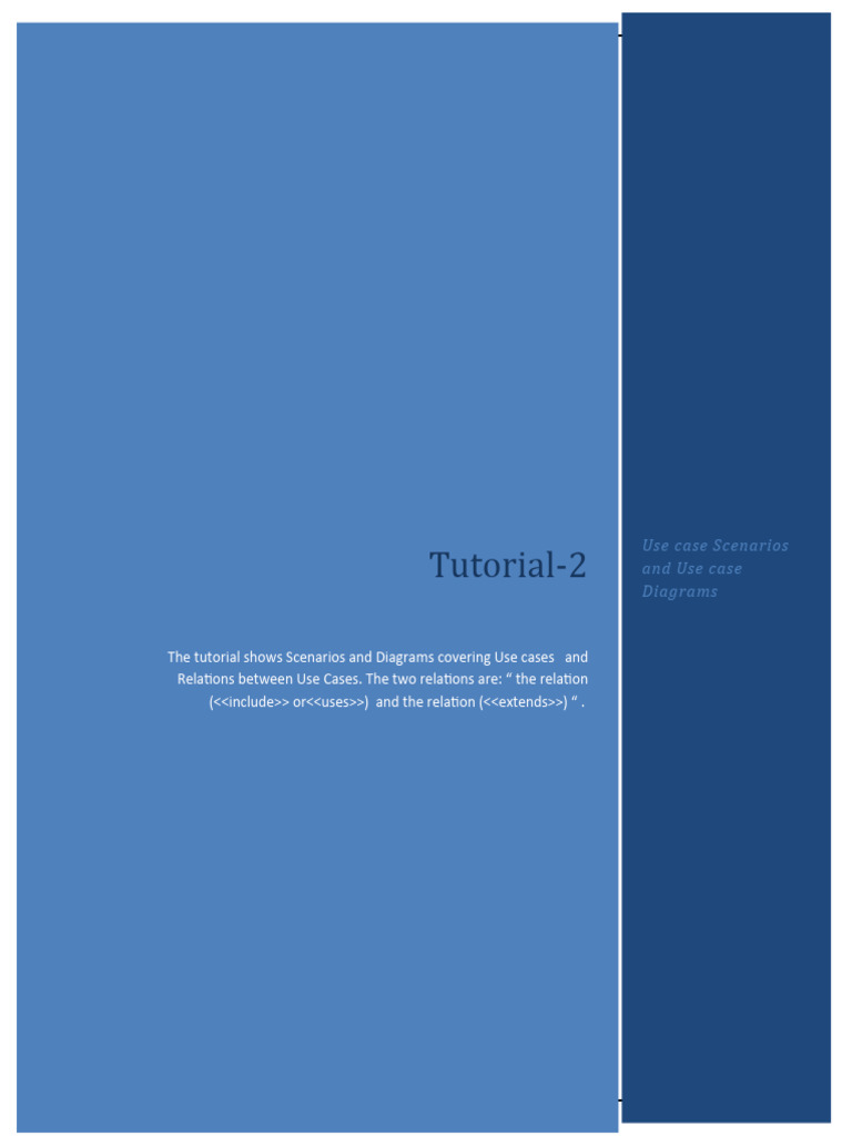 Tutorial 2 0 Pdf Use Case