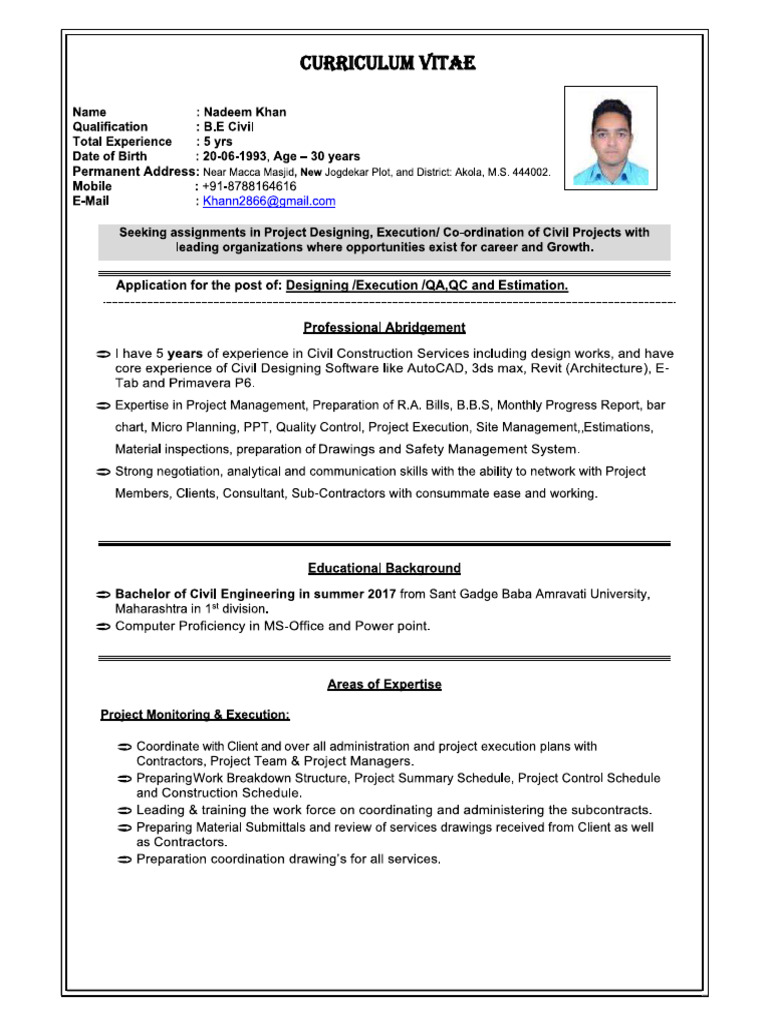 Nadeem_Khan_CV | PDF