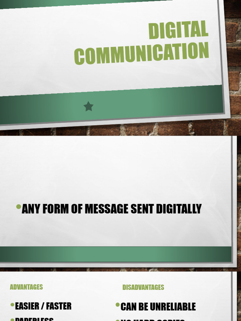 Digital Communication: Pros, Cons, and Uses | PDF