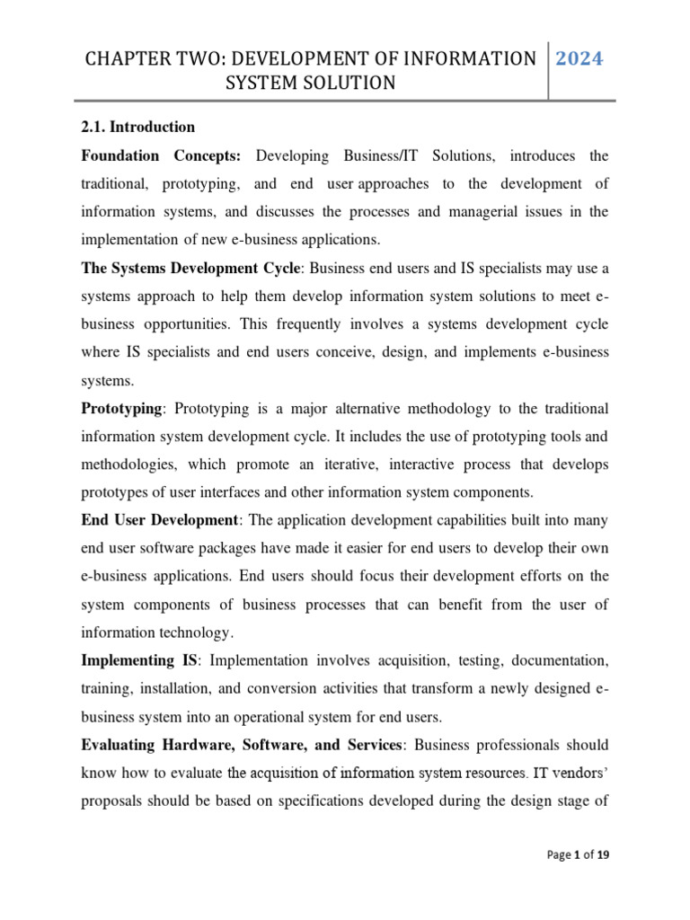 Chapter Two | PDF | Software Development Process | Software Prototyping