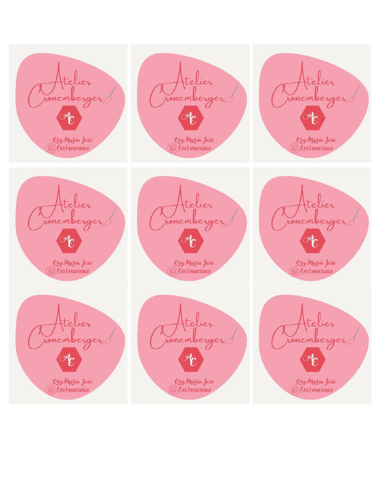 Slogan Tia Maria José Ateliê | PDF