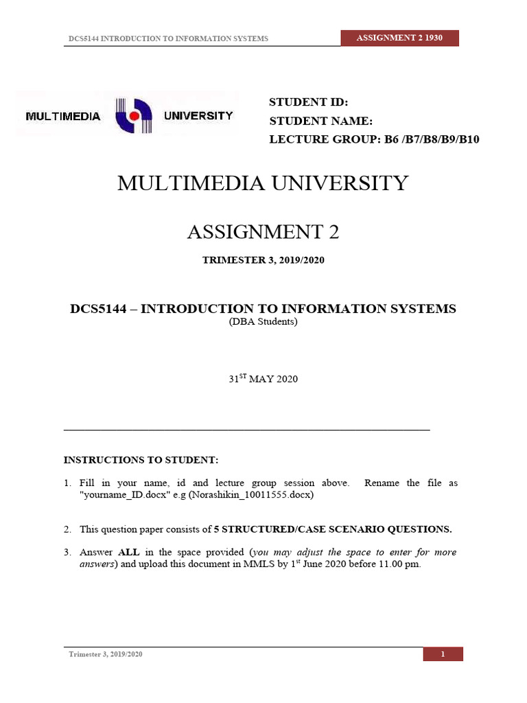 AssignmentQuestion AnswerTemplate | PDF | Multimedia | Cyberspace