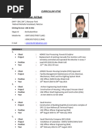 Manjush CV & ADNOC Approval Letter | PDF | Occupational Safety And ...