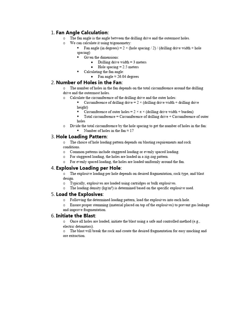 Fan Angle Calculation | PDF