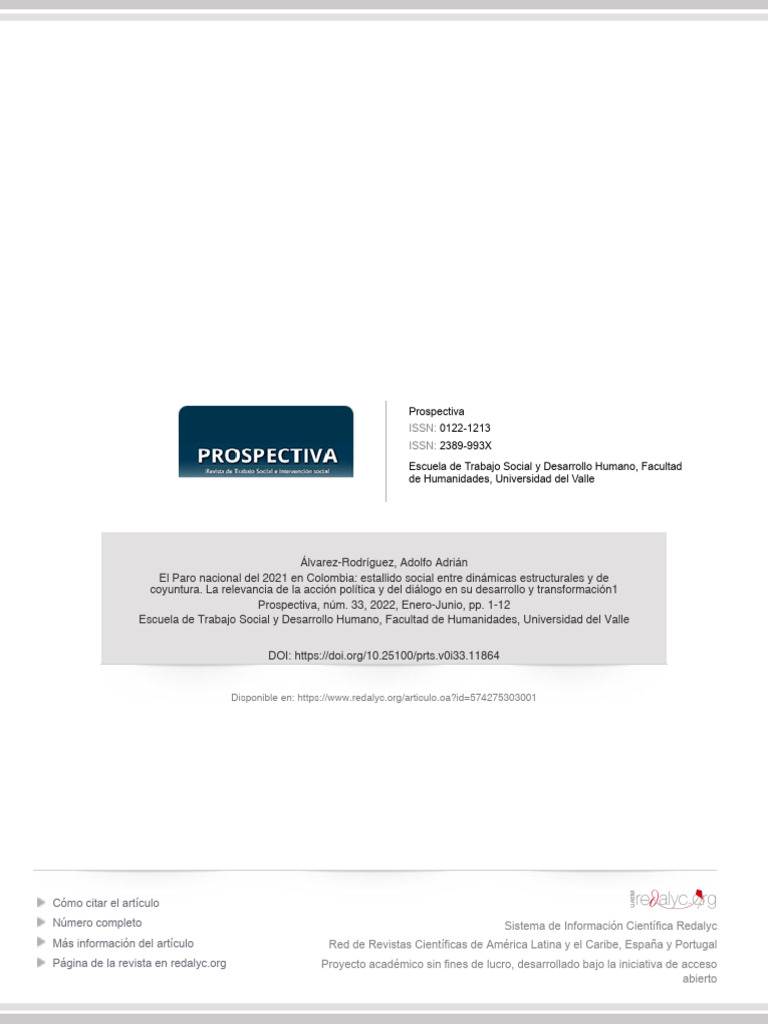 Issn: Issn | PDF | Colombia | Trabajo Social